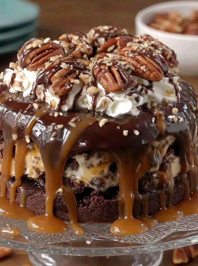 Turtle Ice Cream Cake - CYSSERO