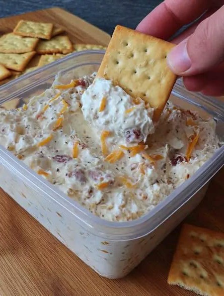 Creamy Cheddar Chicken Crack Dip - CYSSERO