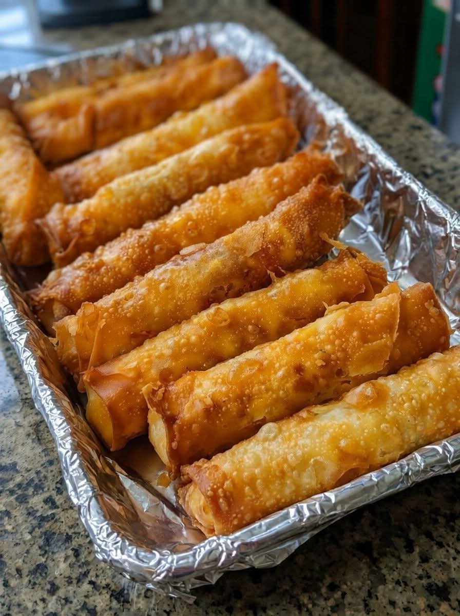 Crispy Cheese-Filled Egg Rolls - CYSSERO