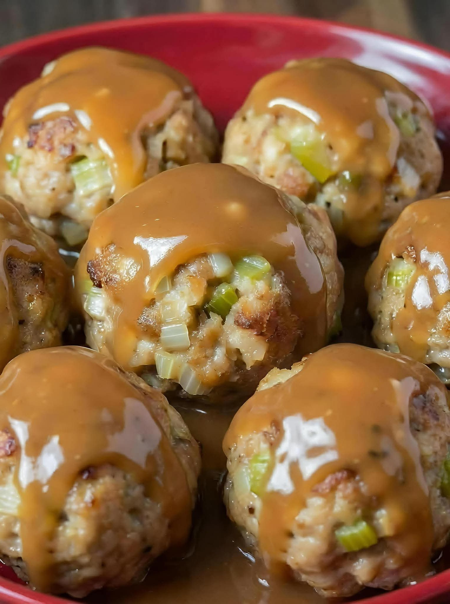 Savory Chicken Meatballs with Creamy Gravy - CYSSERO