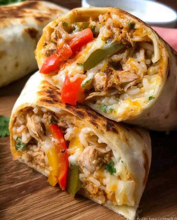 Grilled Chicken and Rice Stuffed Wraps - CYSSERO