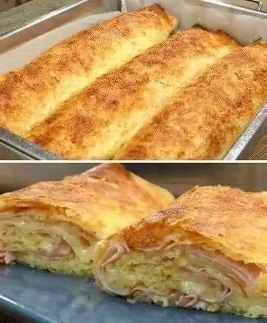 Crispy Baked Ham and Cheese Puff Pastry Rolls - CYSSERO