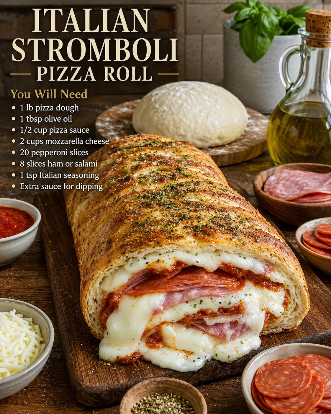 Italian Stromboli Pizza Roll - CYSSERO
