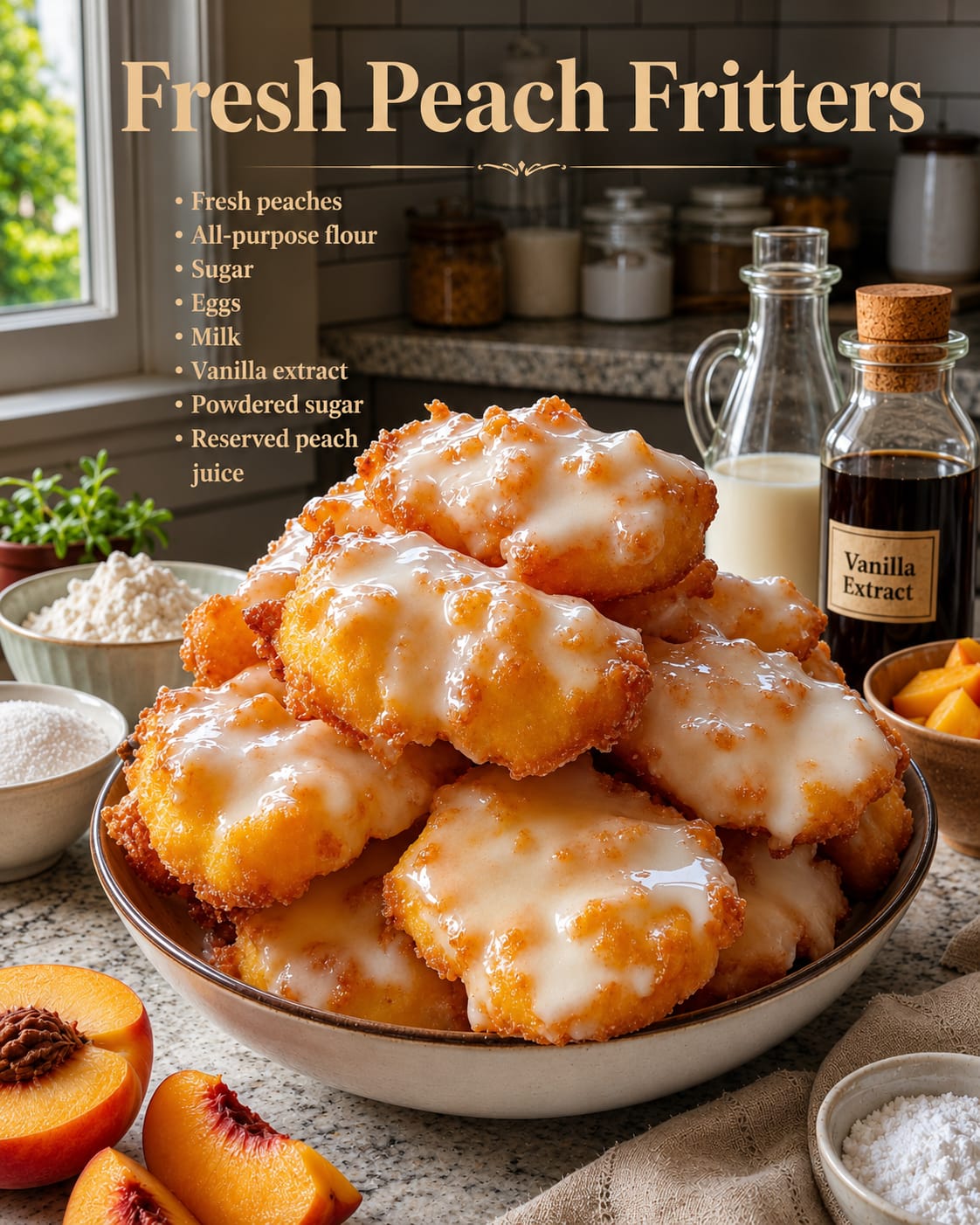 Fresh Peach Fritters - CYSSERO